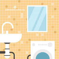 Bathroom icons vector graphics