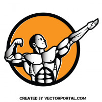 Bodybuilder Royalty Free Stock SVG Vector and Clip Art