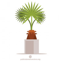 Decorative palm plant Royalty Free Stock SVG Vector and Clip Art