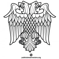 Double-headed eagle .ai Royalty Free Stock SVG Vector