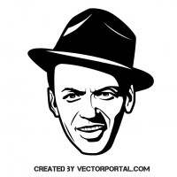 Frank Sinatra portrait Royalty Free Stock SVG Vector