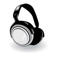 Stereo headphones vector image.eps