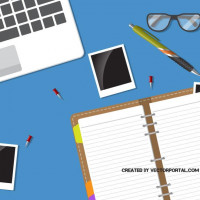 Workplace vector clip art